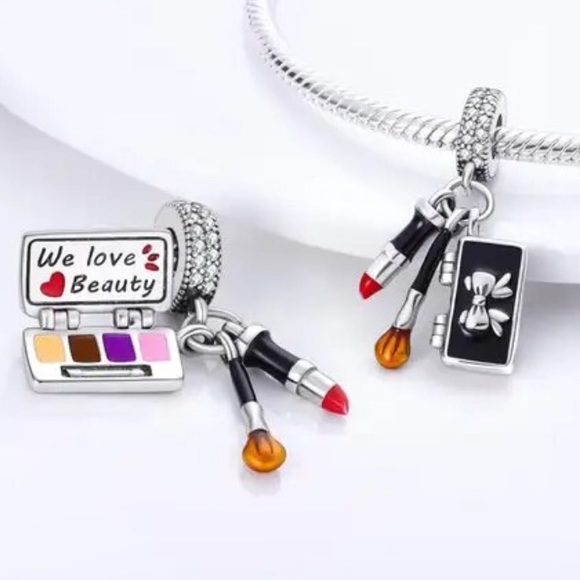 Pandora | Jewelry | Tiny Makeup Palette Brush And Lipstick We Love ...